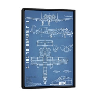 iCanvas "A-10 Thunderbolt II (Warthog) Airplane Black - Portrait" by ...