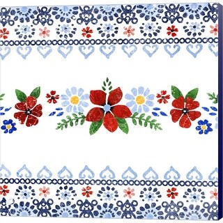 Victoria Borges 'Azure Blume II' Canvas Art - Bed Bath & Beyond - 31595788