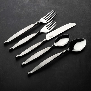 Urban Twisted Nascent Steel 20 Pcs. Flatware Set (Serves 4) - Bed Bath & Beyond - 33750843