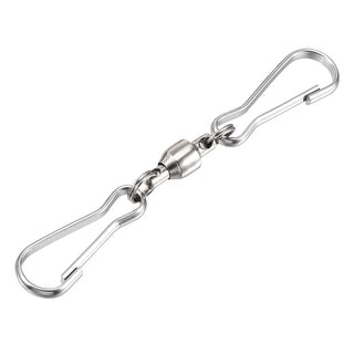 Dual Swivel Clips 6.5cm 360 Degree Rotating Hanging Stainless Steel ...