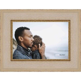 13x10 Distressed/Aged White Washed Complete Wood Picture Frame with UV ...