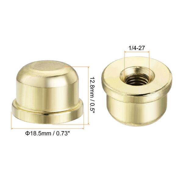 8pcs Lamp Finials Caps 1/4-27 Thread for Lamp Shade Holder Harp Top ...