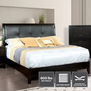 Edwin Queen Bed in Espresso Finish - Bed Bath & Beyond - 36990708