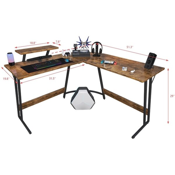 Corner desk for pc gaming store