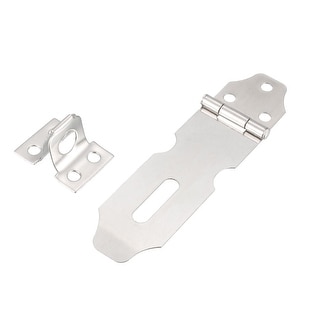 10 Set 3.4" Long Stainless Steel Padlock Hasp Staple Silver Tone ...