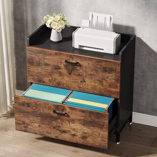 Lateral File Cabinets, 2 Drawer Filing Cabinets for Home Office - Bed ...