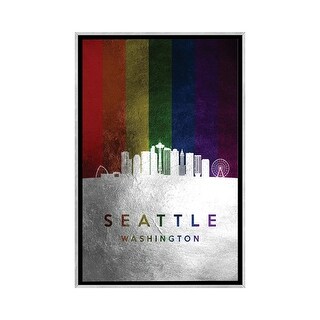 iCanvas "Seattle Washington Spectrum Skyline" by Adrian Baldovino ...