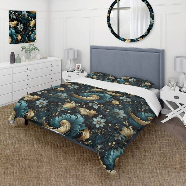 Designart "Art Deco Inspirations Paisley Pattern II" Paisley; Floral ...