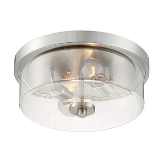 Nuvo Lighting Sommerset 2 Light 13" Wide Flush Mount Drum Ceiling - Bed ...