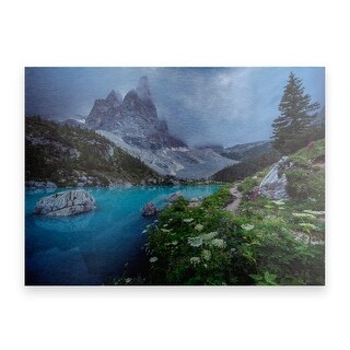 Tomasz Rojek 'Landscape' Floating Brushed Aluminum Art - Bed Bath ...