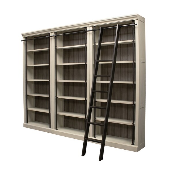 Fully assembled white bookcase store