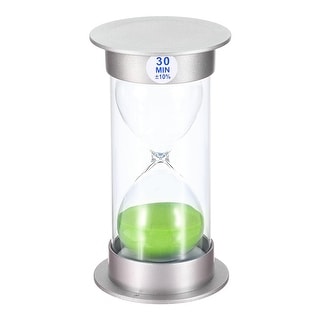 30 Minute Sand Timer, Sandy Clock Count Down Sand Glass, Green Sands ...