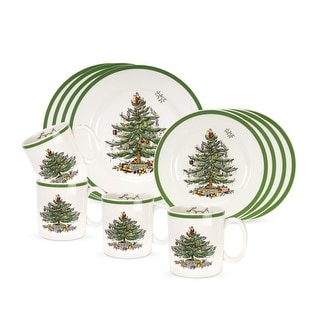 Spode Christmas Tree 12 Piece Dinnerware Set - Bed Bath & Beyond - 3489029