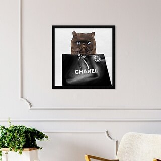 Oliver Gal 'Feline Glam IV' Fashion and Glam Wall Art Framed Print ...