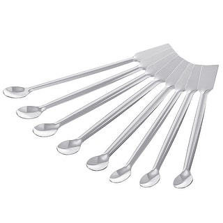 8Pcs 5.91" Lab Spoons Mixing Spatula 201 Stainless Steel for Powders ...