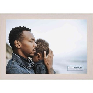 18x11 Traditional White Washed Complete Wood Picture Frame with UV ...