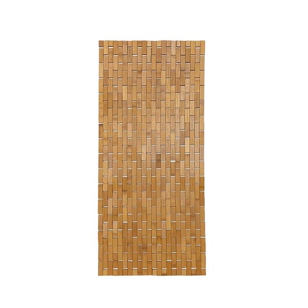 Bamboo Slats Roll-Up Bathmat Duckboard Shower Door Rug Anti-Slippery ...