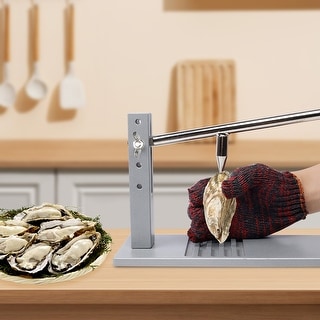 Oyster Shucker Machine, Stainless Steel Clam Opener with G-Clip - Bed ...