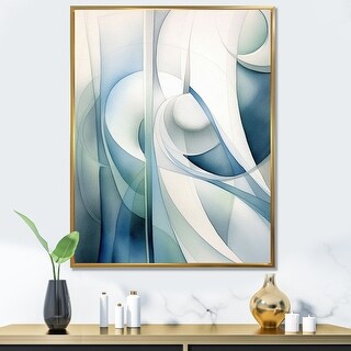 Designart "Essence Of Simplicity II" Minimalism Framed Wall Decor - Bed ...