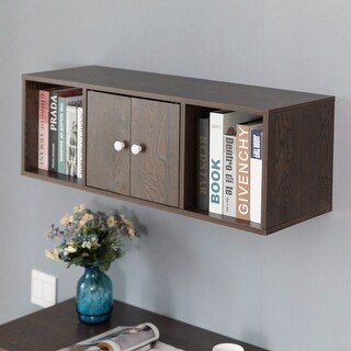 Wall Mounted Computer Cabinet Floating Hutch - Bed Bath & Beyond - 31473245