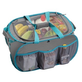 Smart Design Pop Up Trunk Organizer with Carry Handles- Black - Bed ...