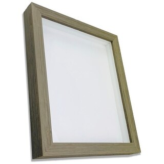 36x30 Grey Shadowbox Frame - Interior Size 36x30 by 1.25 In Deep - Grey ...
