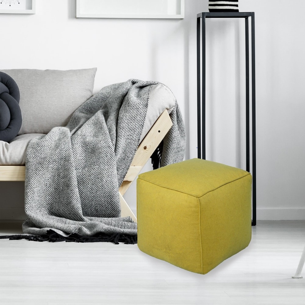 Yellow Square Ottomans and Poufs - Bed Bath & Beyond