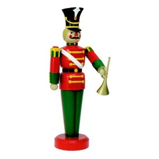 Red and Green Toy Soldier with Gold Trumpet - Bed Bath & Beyond - 39126513