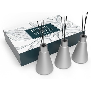 Mega Handles 3 Pack Reed Diffuser Set with 9 Sticks & White Flower ...