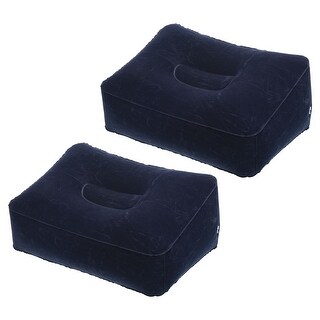 2pcs Travel Foot Rest Pillow Inflatable Foot Rest Mat Leg Rest Pillow ...