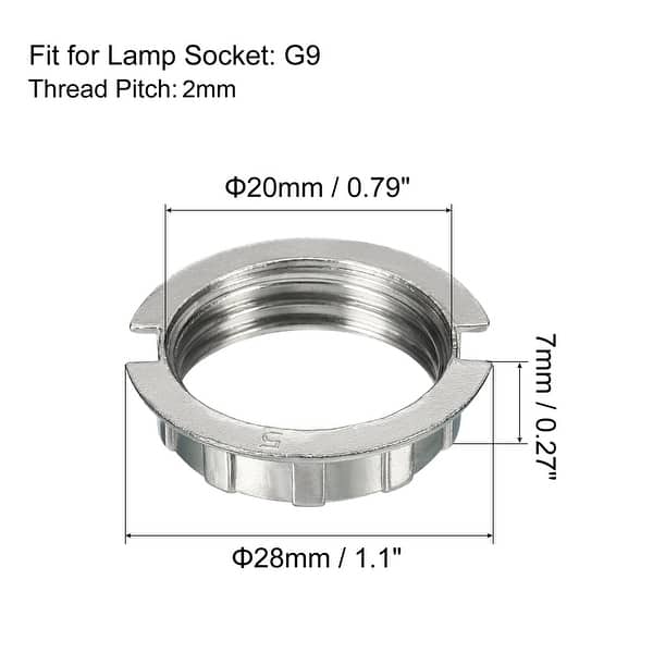 G9 Light Socket Rings Lamp Shade Holder Adapter Ring for Light Fixture ...