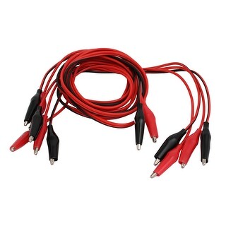 3 Pairs Alligator Connector Cable Jumper Wire Test Wires 1m Length ...