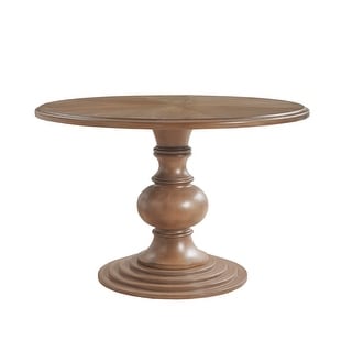 Madison Park Hemlock 46" Round Pedestal Dining Table- Reclaimed Walnut ...