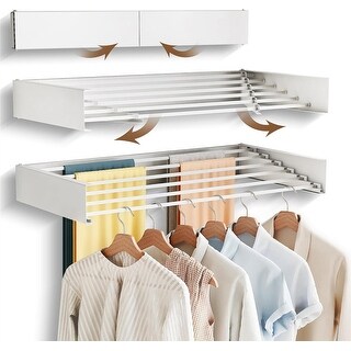 Adjustable 3-Tier Aluminum Laundry Drying Rack - Bed Bath & Beyond ...