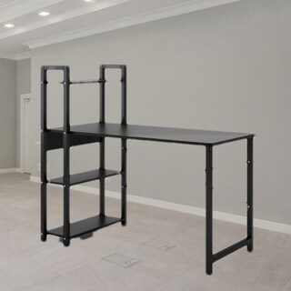 Versatile Computer Desk with 4 Storage Shelves, Spacious Workspace, and ...