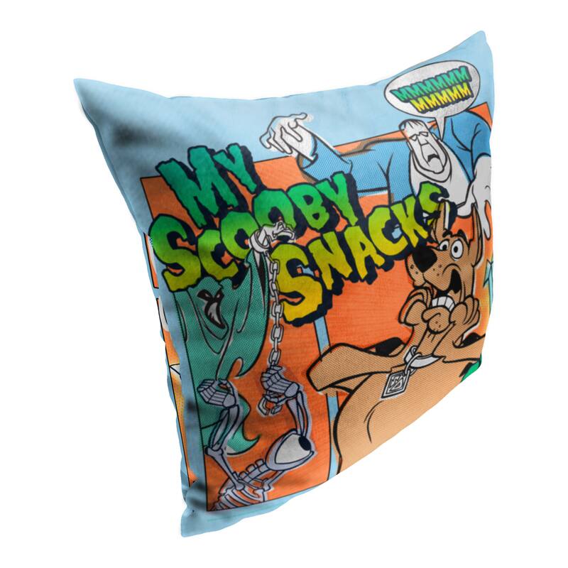 Scooby Doo Uh Oh My Scooby Snacks Printed Throw Pillow - Black - Bed ...
