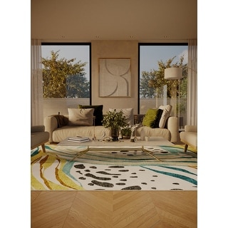 Ginza Six Washable Kelpie Sunken Treasure Area Rug - Bed Bath & Beyond ...