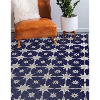 STAR STRUCK NAVY Area Rug By Kavka Designs - Bed Bath & Beyond - 36548684