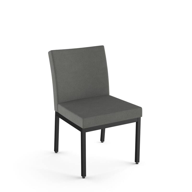 Amisco Perry Set of 2 Upholstered Dining Chairs with Metal Legs ...