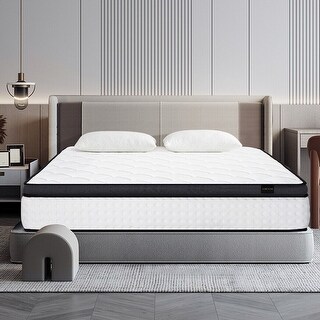 10-inch Medium Firmness Independent Pocket Spring Hybird Mattress - Bed ...