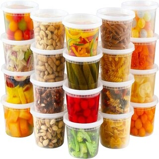 32 Sets 16 oz Plastic Deli Food Containers - Bed Bath & Beyond - 39080057