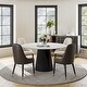 Modern Round White Dining Table 51 inch - 51.18 - On Sale - Bed Bath ...