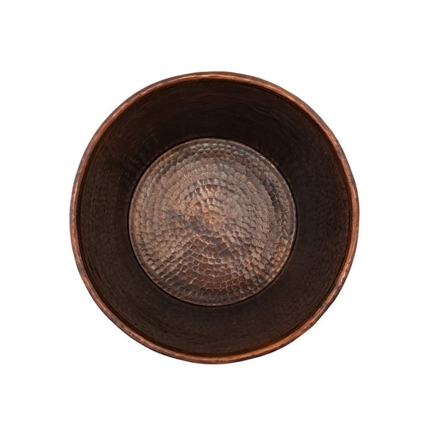 Hammered Copper Waste Bin / Trash Can in Oil Rubbed Bronze (TC11DB ...