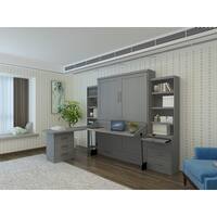 Brentwood Queen Murphy 2-pier Desk Bed - On Sale - Bed Bath & Beyond ...