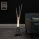 Modern 5 Acrylic Upright Legs Led Silver Metal Floor Lamp - Bed Bath ...