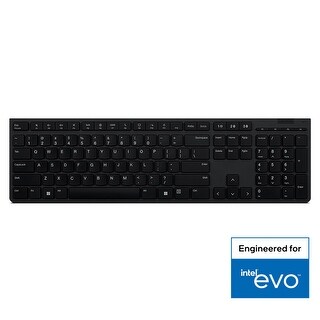 Lenovo Professional Wireless Rechargeable Keyboard - US English - Bed ...