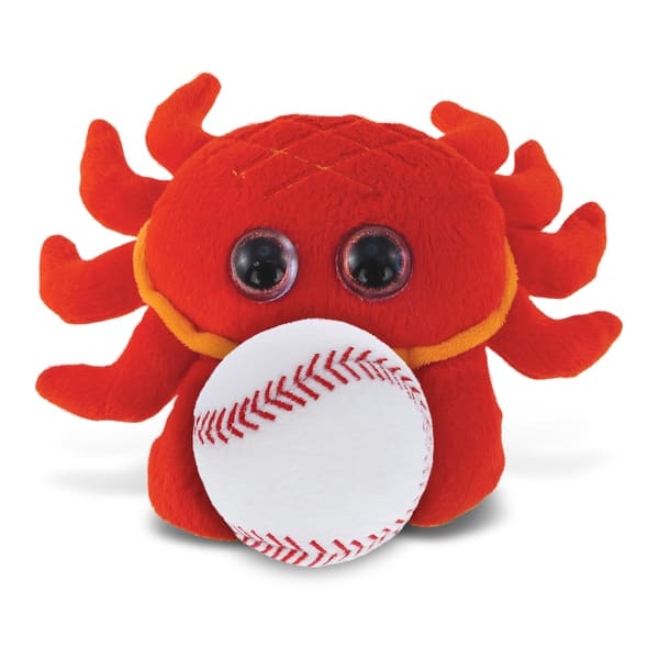 DolliBu Big-Eye Red Crab Stuffed Animal with Baseball Plush Toy - 6 ...