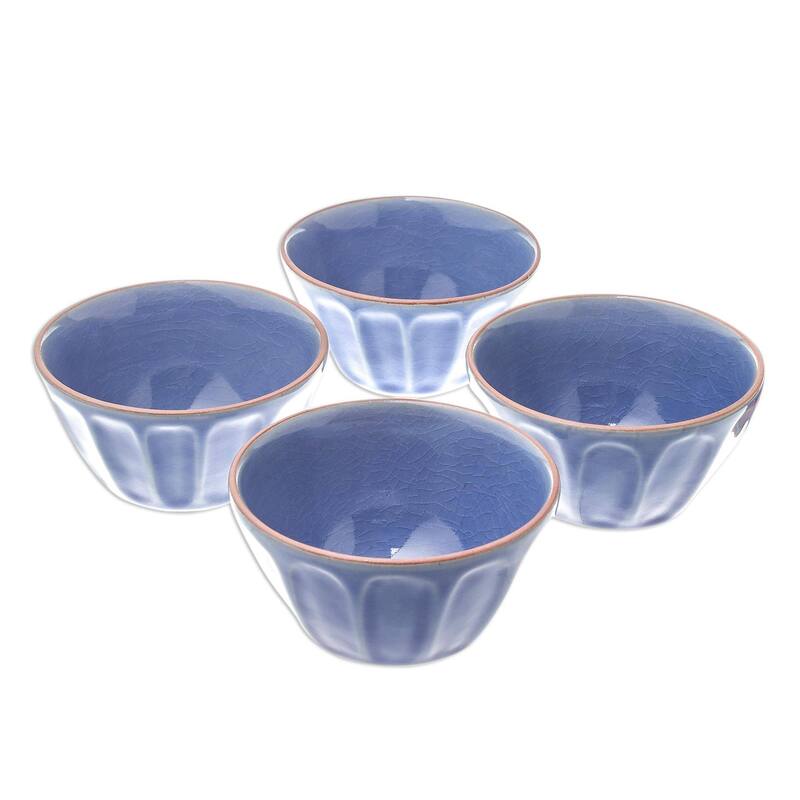 Handmade Simple Thai Ceramic bowls (Thailand) - Overstock - 32561127