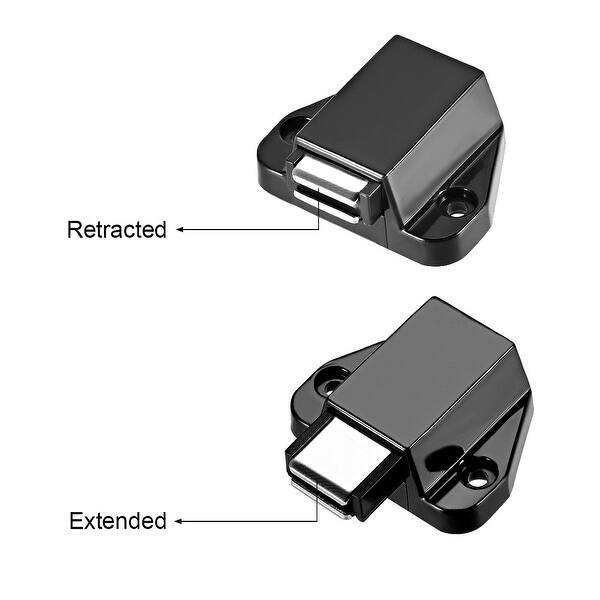 Touch Magnetic Latches Catch Latch for Cabinet Door Black 8pcs - Single ...
