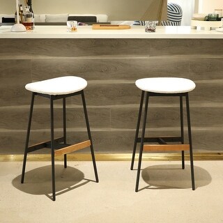 Round Seat Bar Stool Kitchen Island Chair Breakfast Bar Chair ...
